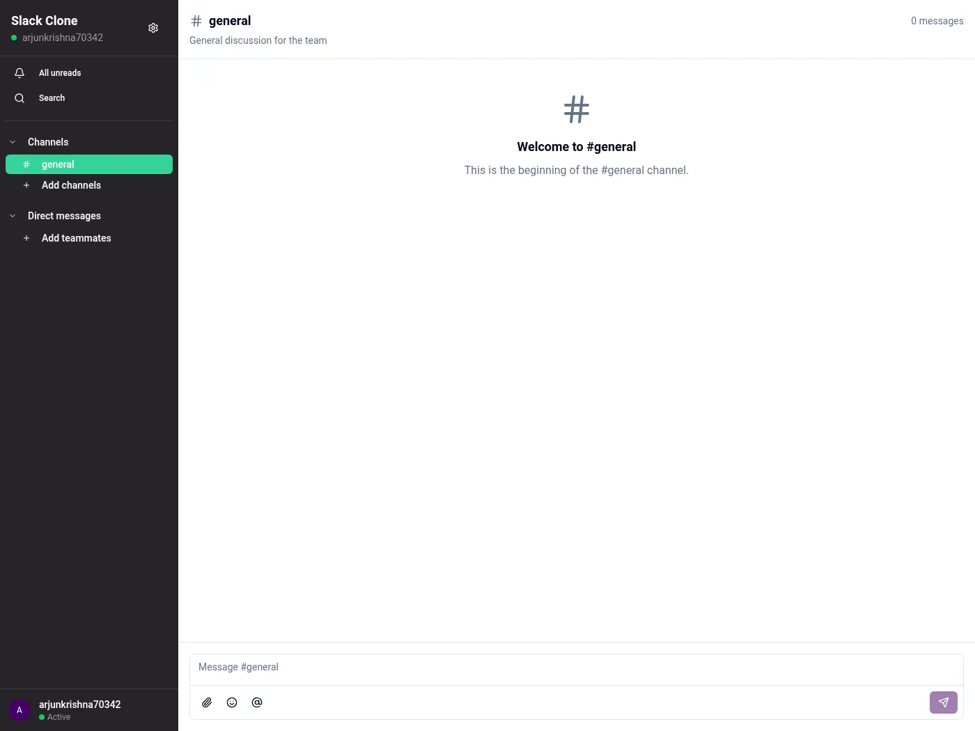 Slack Clone - Real-Time Team Communication Platform