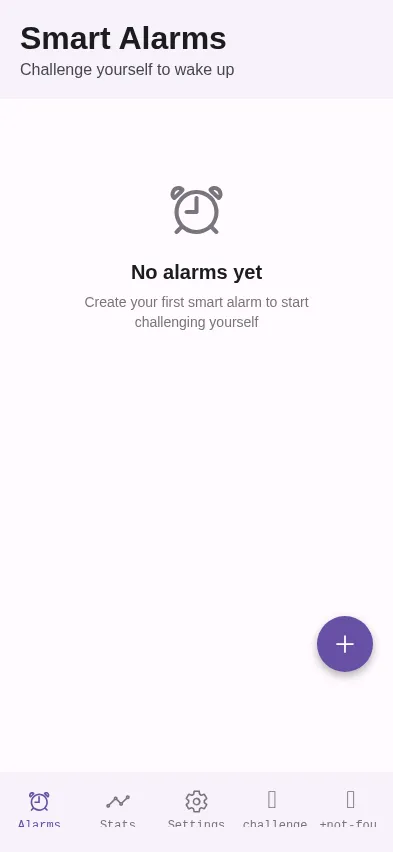 Smart Interactive Alarm: Challenge-Based Awakening App for Android