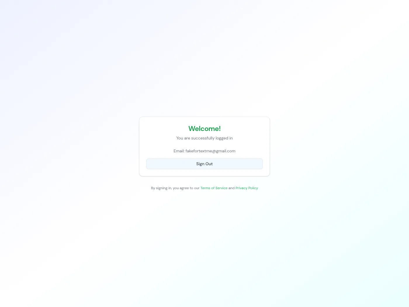 Smart Login Interface