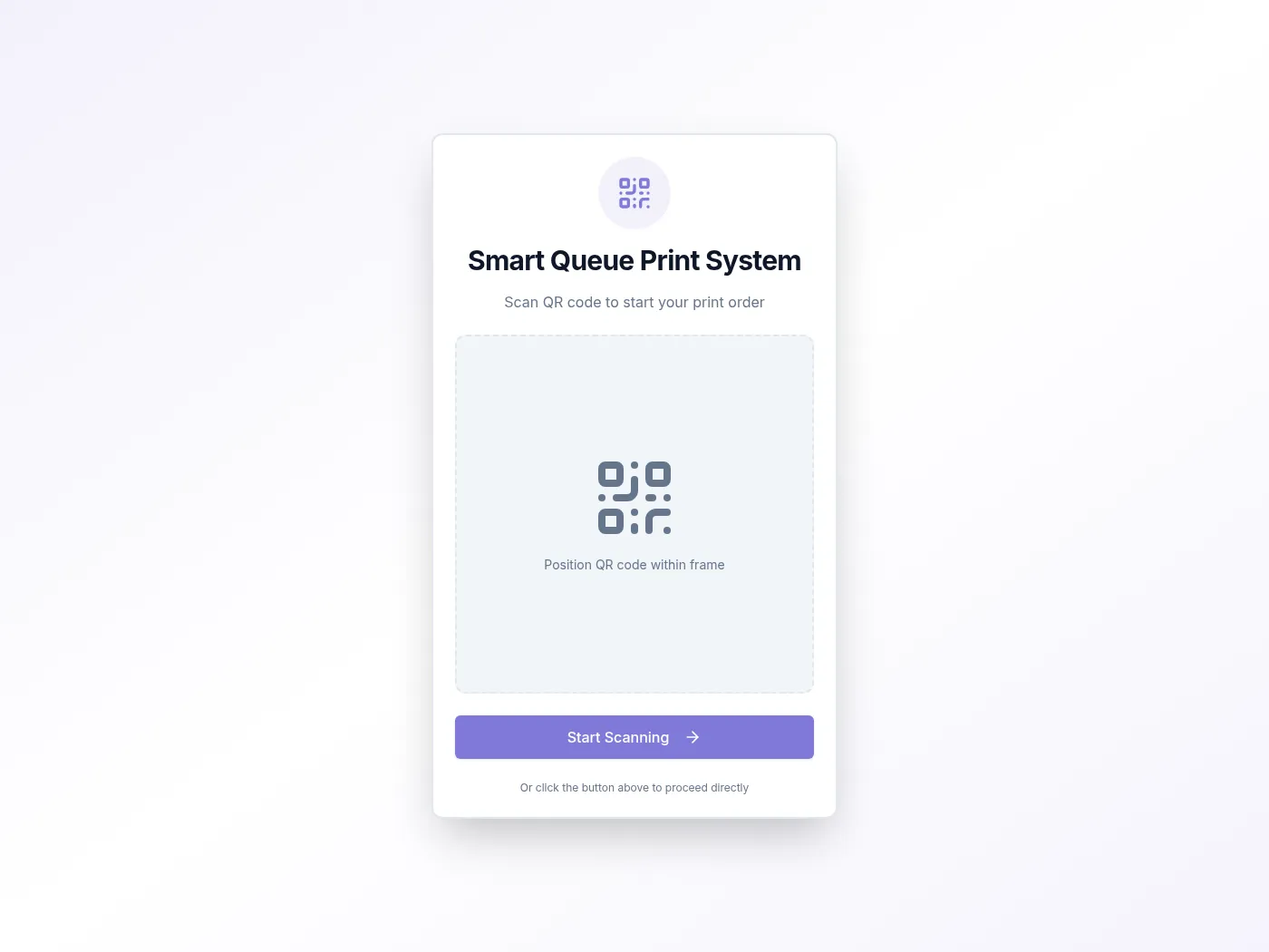 Smart Queue Document Print Order System