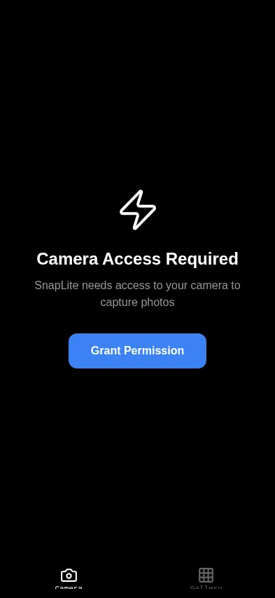 SnapLite – Minimal Cross-Platform Camera App