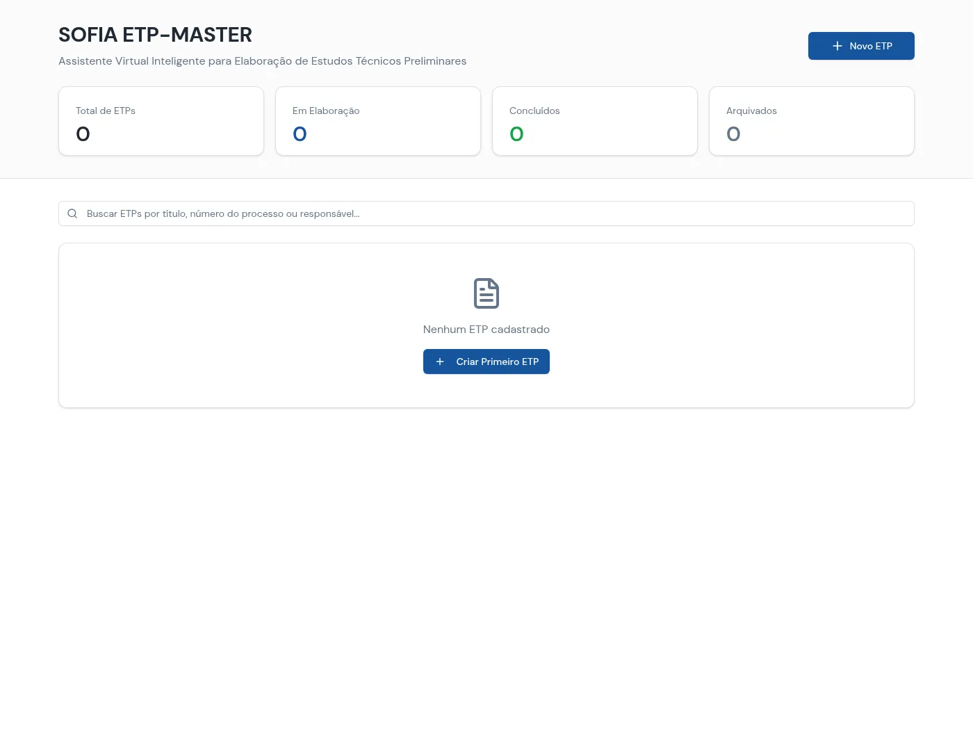 SOFIA ETP-MASTER: Assistente Virtual Inteligente para Elaboração de Estudos Técnicos Preliminares (ETP) da PRF