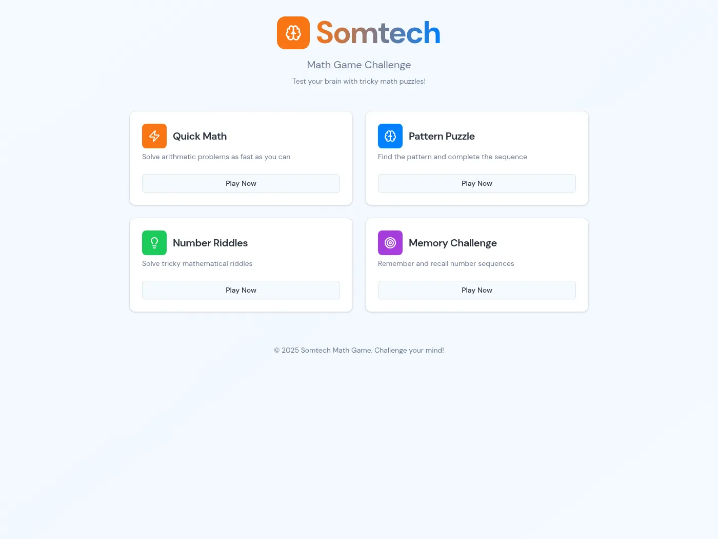 Somtech Math Game