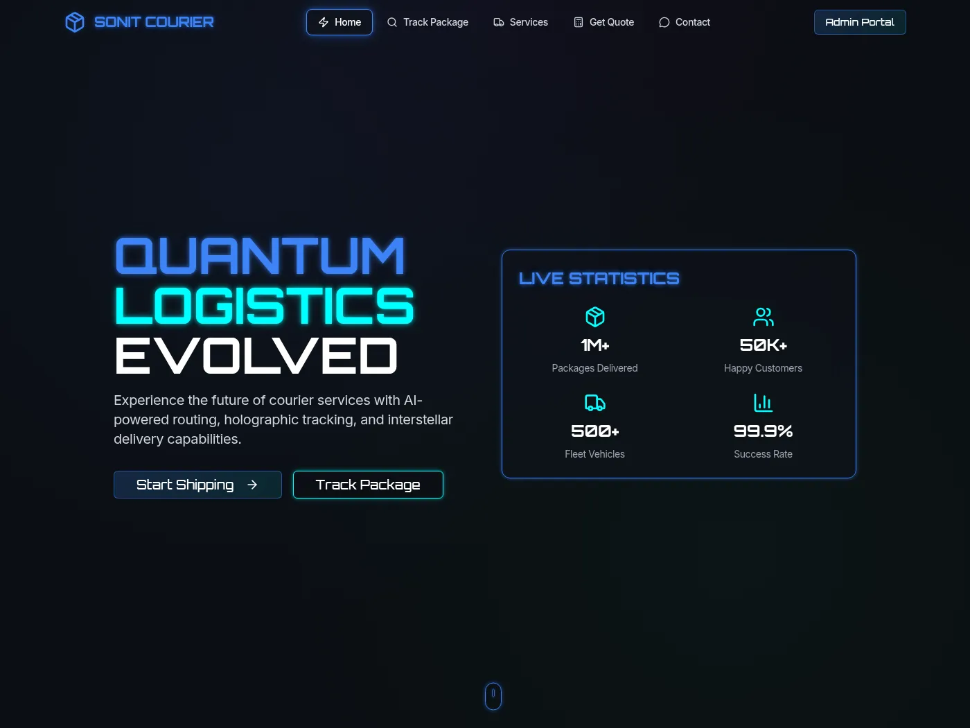 SONIT Courier Full Stack Platform