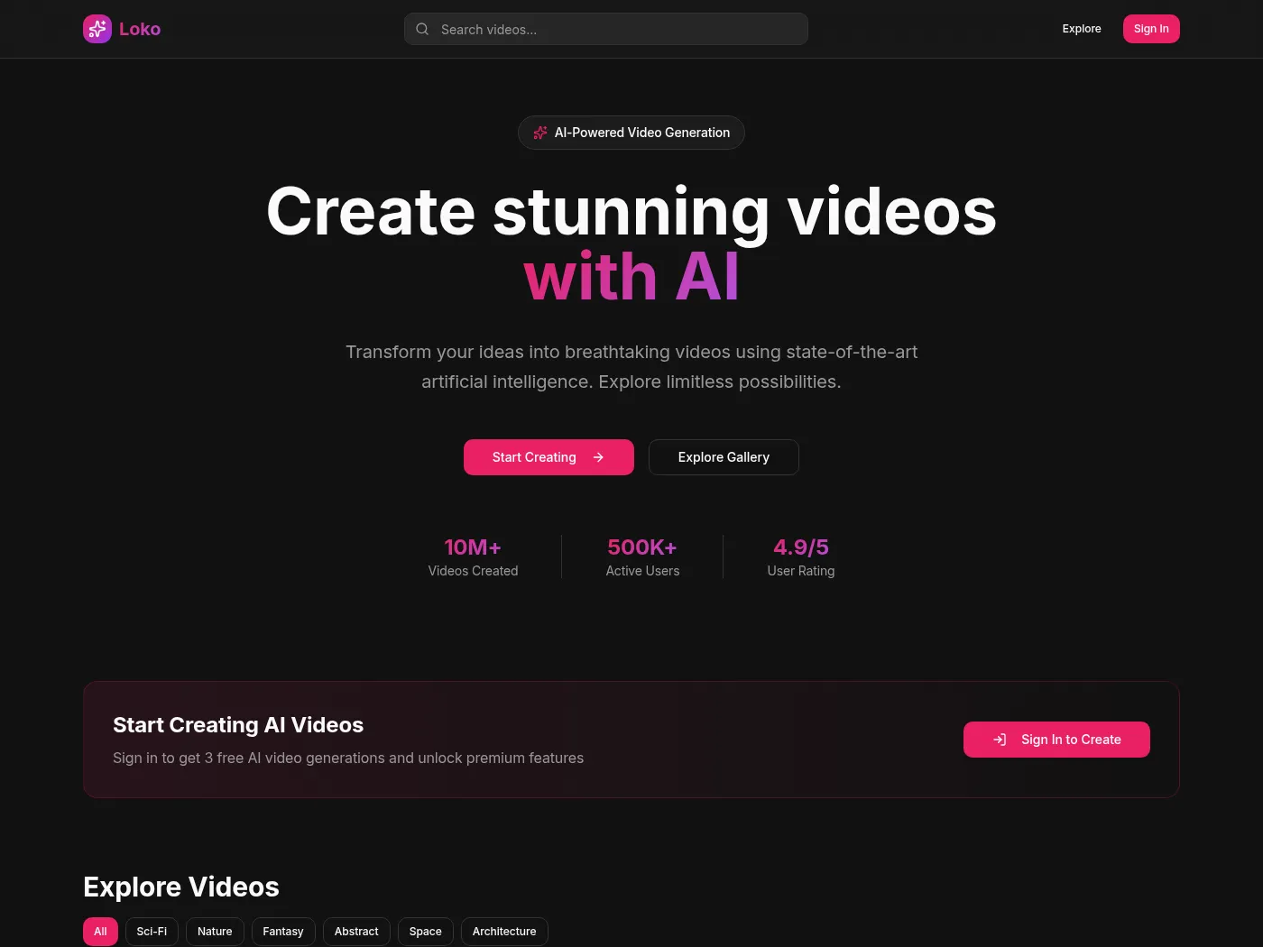 Sora Streaming Platform Clone