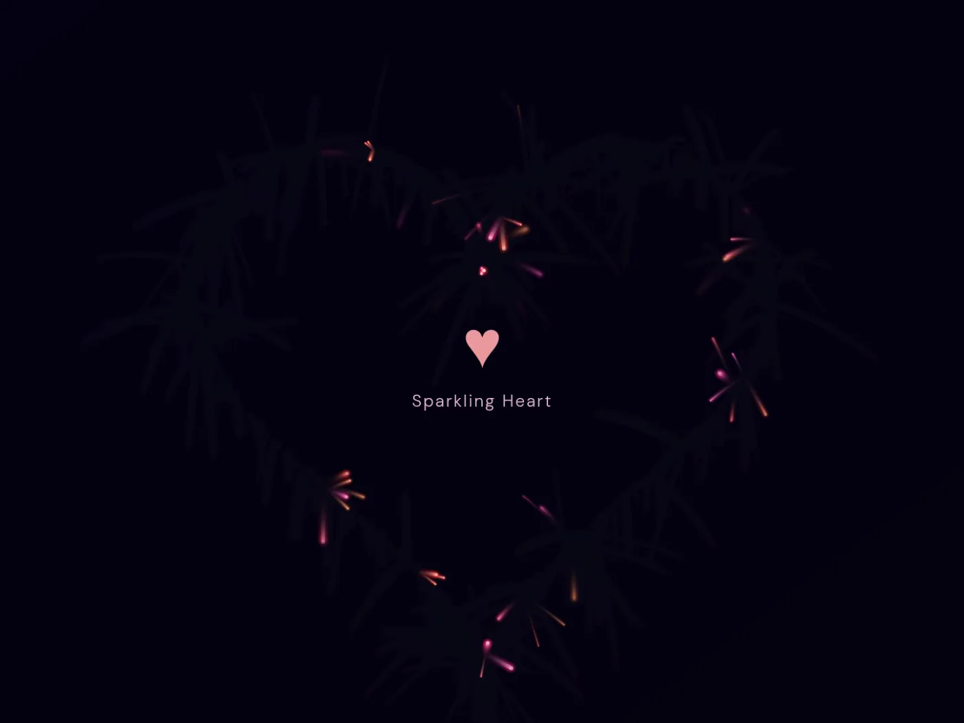 Sparkling Heart Animation in C++