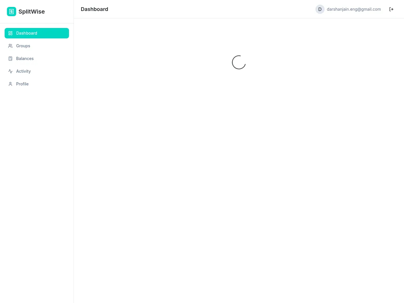 Splitwise Web App Clone