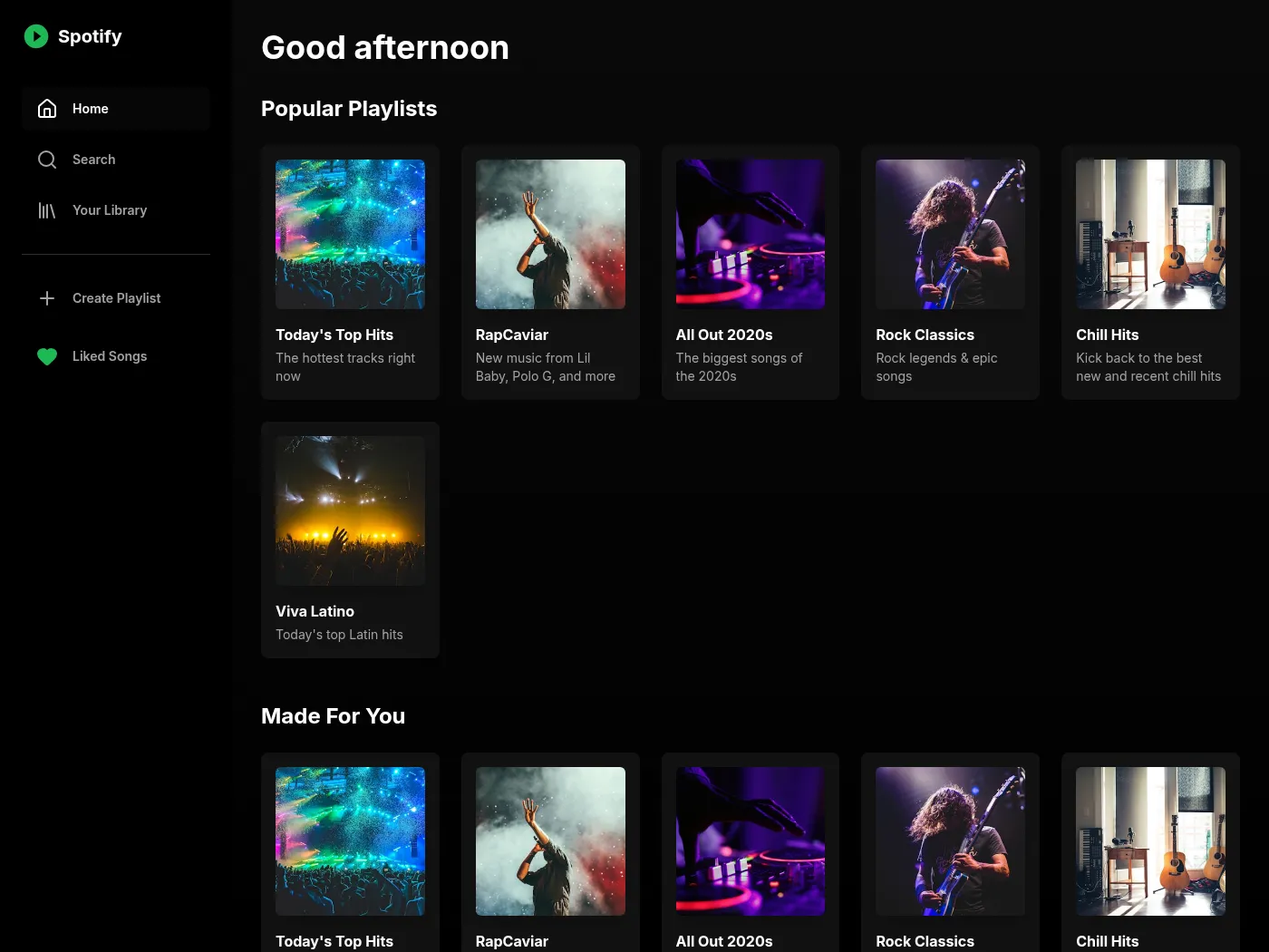 Spotify Clone Web Application