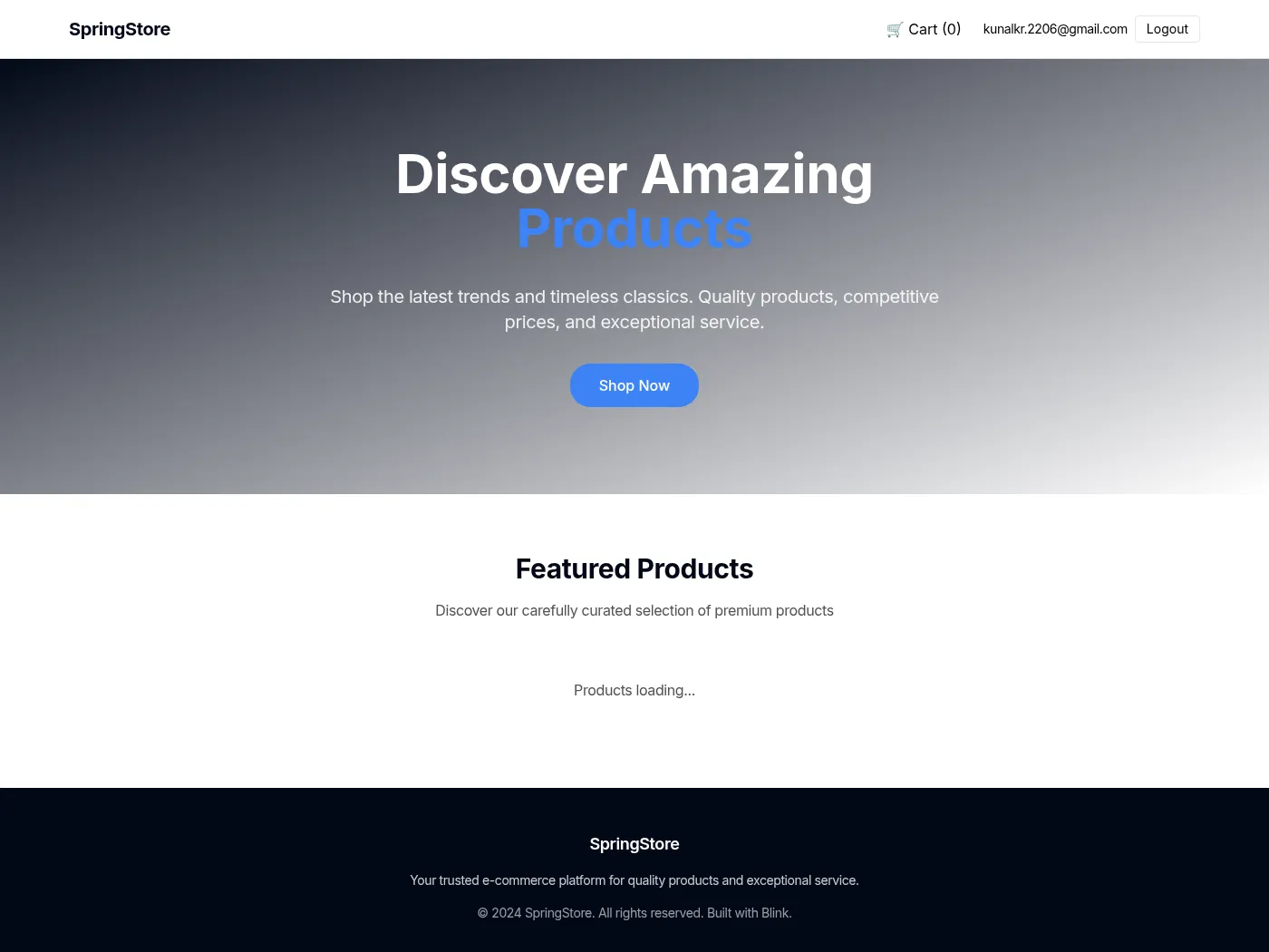 SpringBoot E-commerce Platform