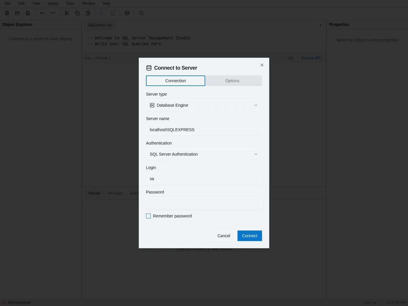 SQL Server Management Studio Clone