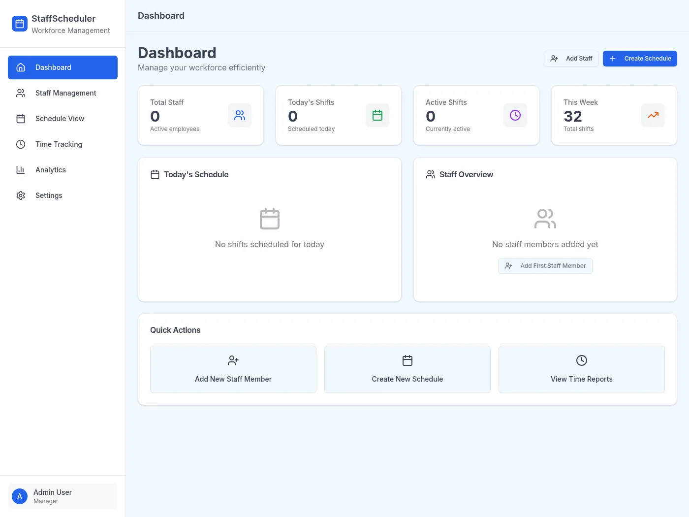 Staff Data Scheduling System