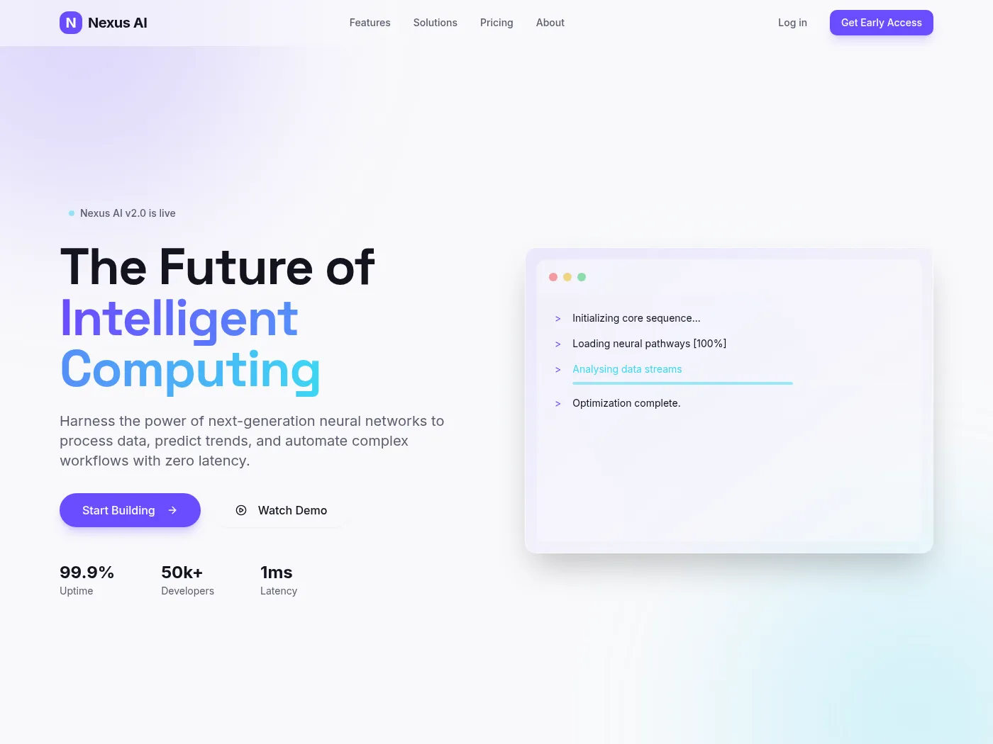Startup Launch Website