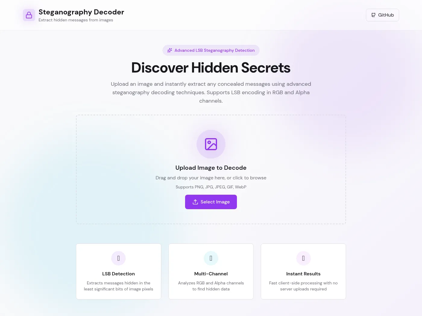Steganography Image Decoder