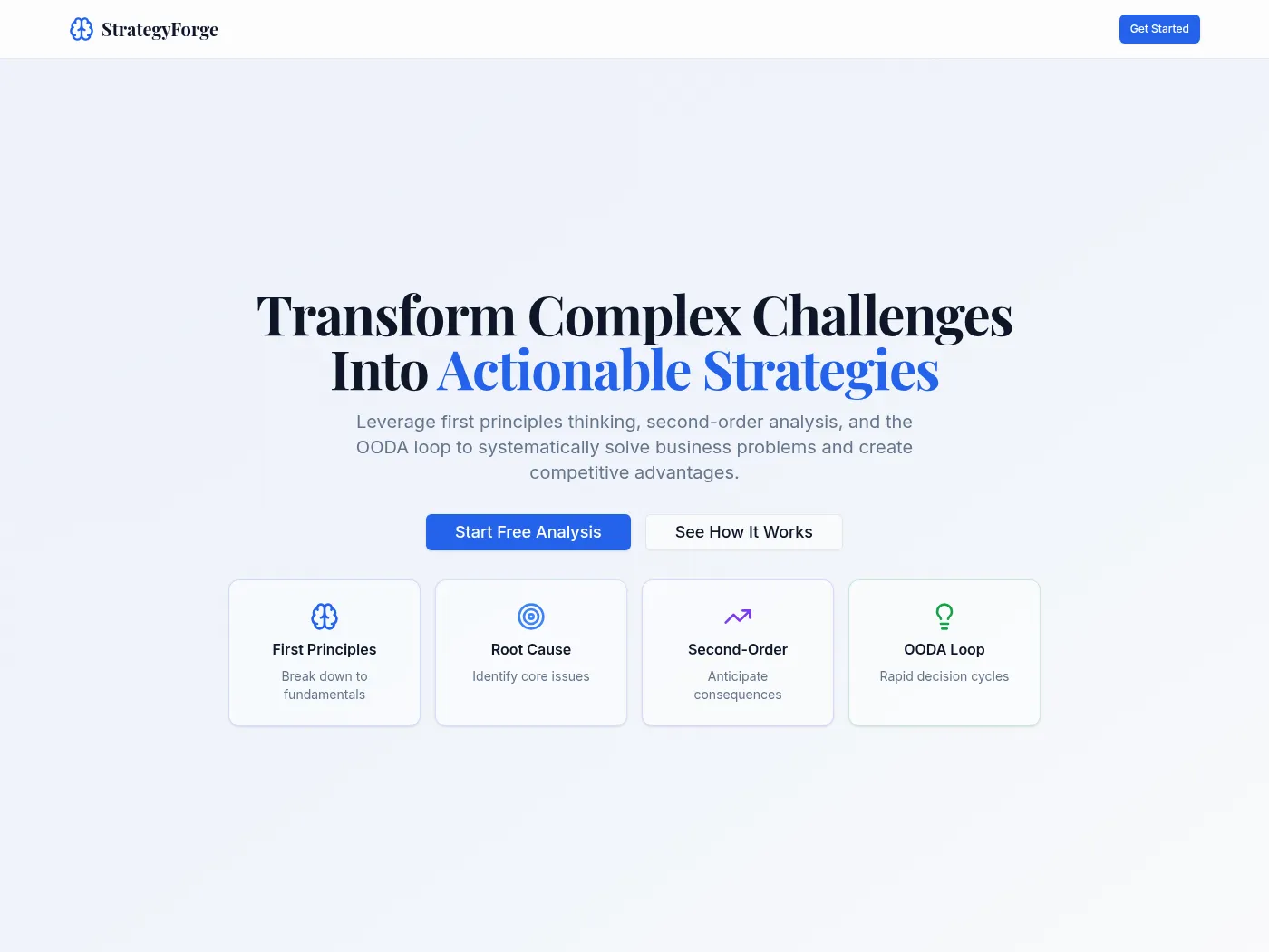 Strategic Problem-Solving Agent for Businesses
