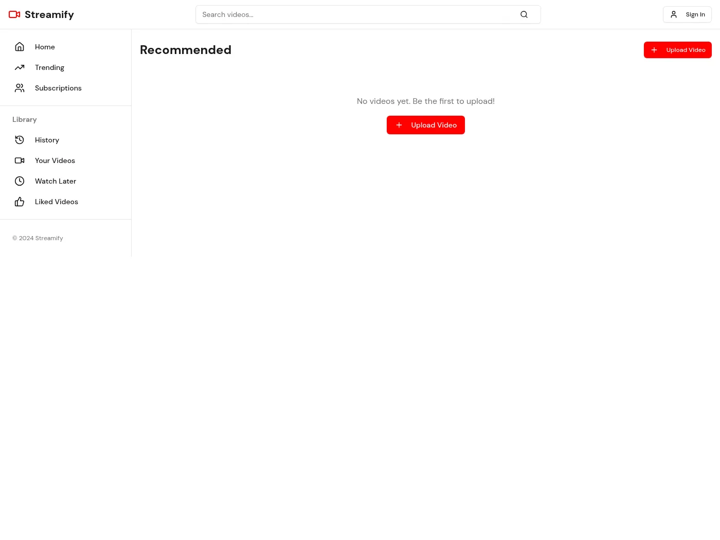 Streamify Web