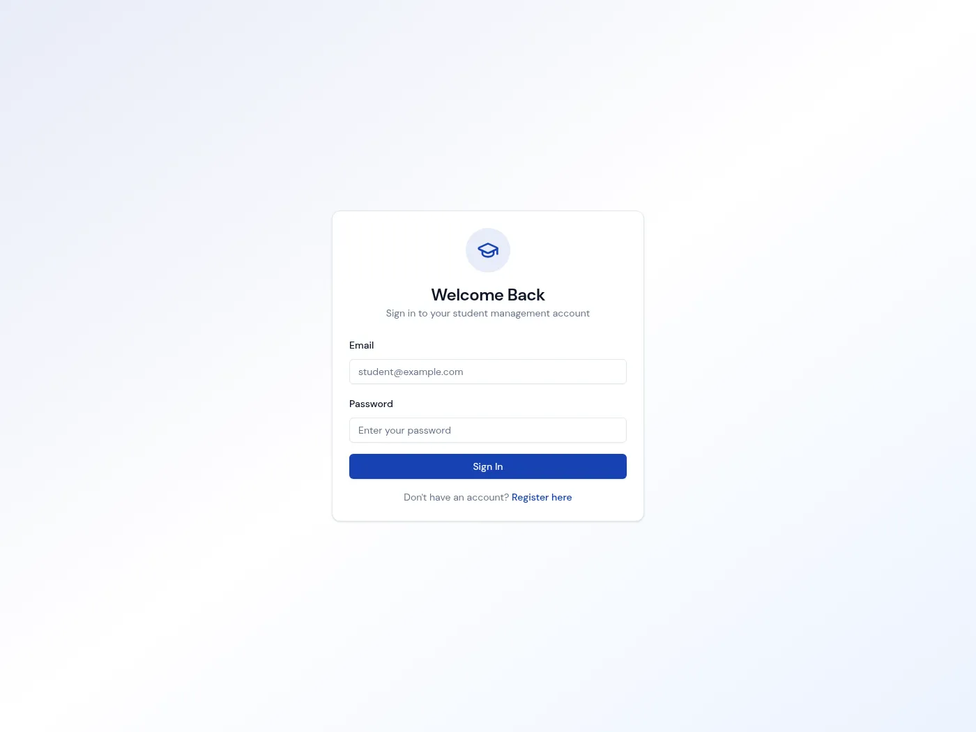 Unified Student Management System Web App