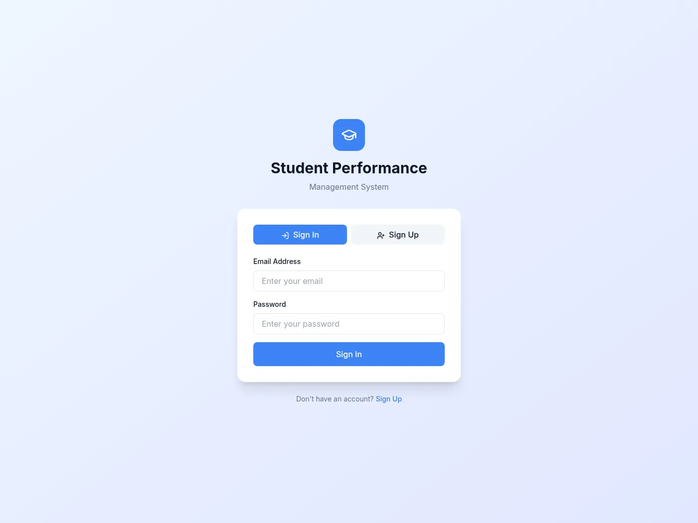 Student Performance Management System Web App