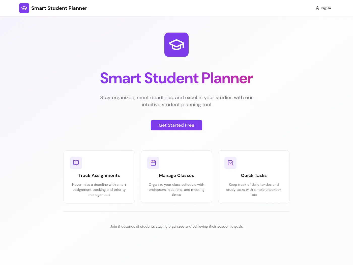 Smart Student Planner