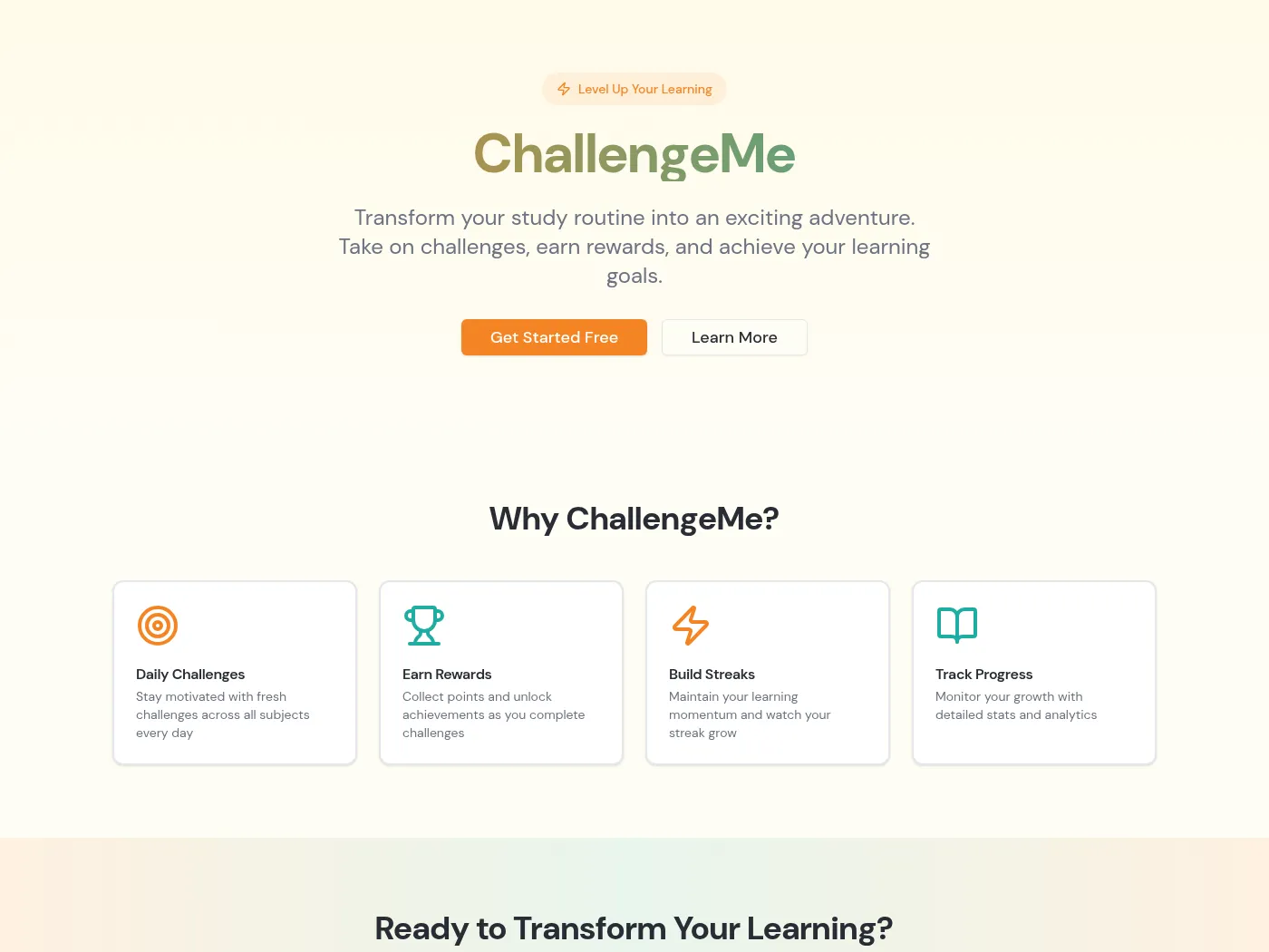 ChallengeMe Study App
