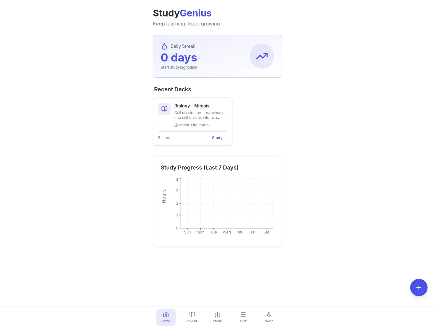 StudyGenius: The Mobile-First Personal Study Assistant Web App