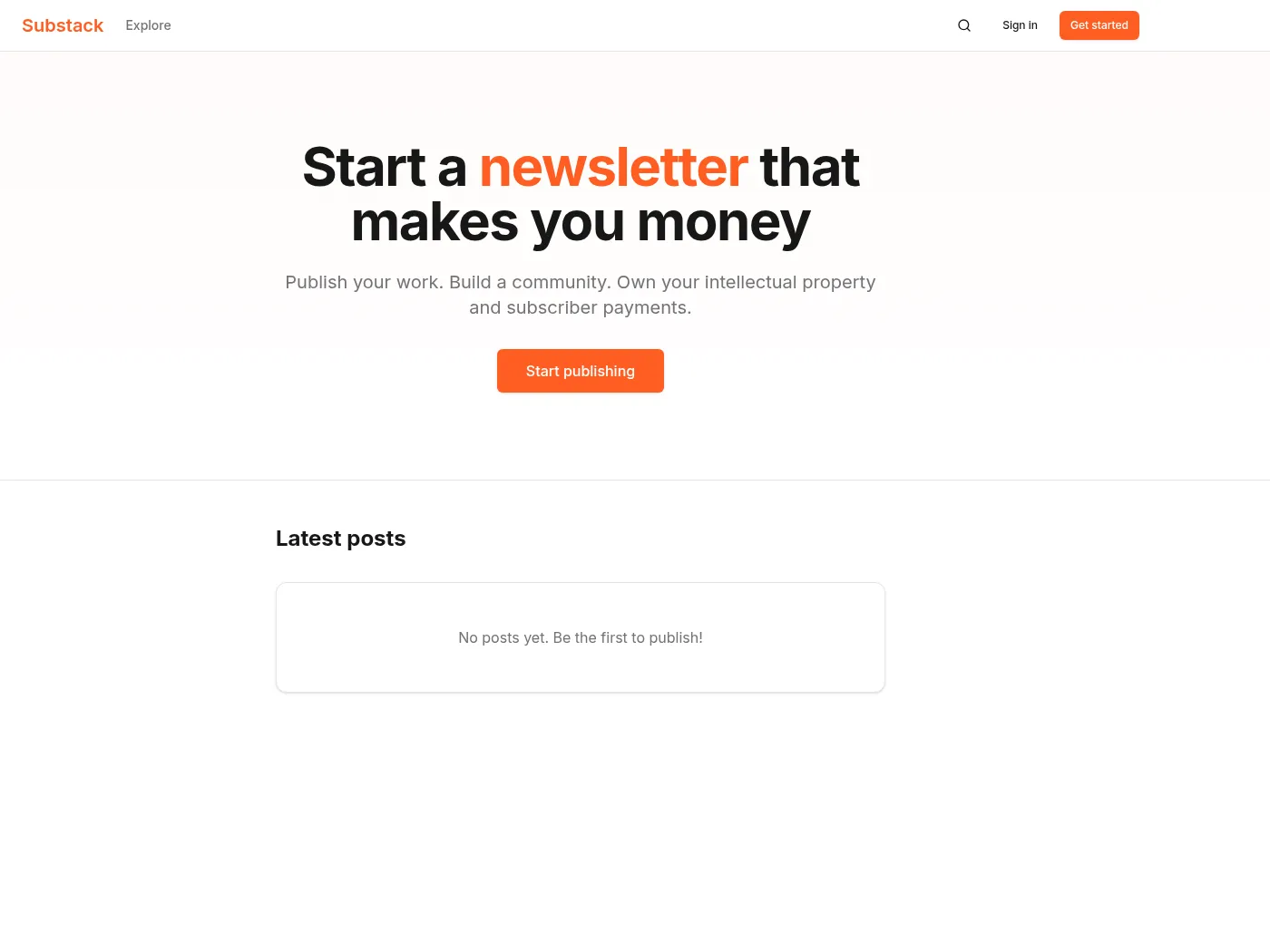 Substack Clone Platform