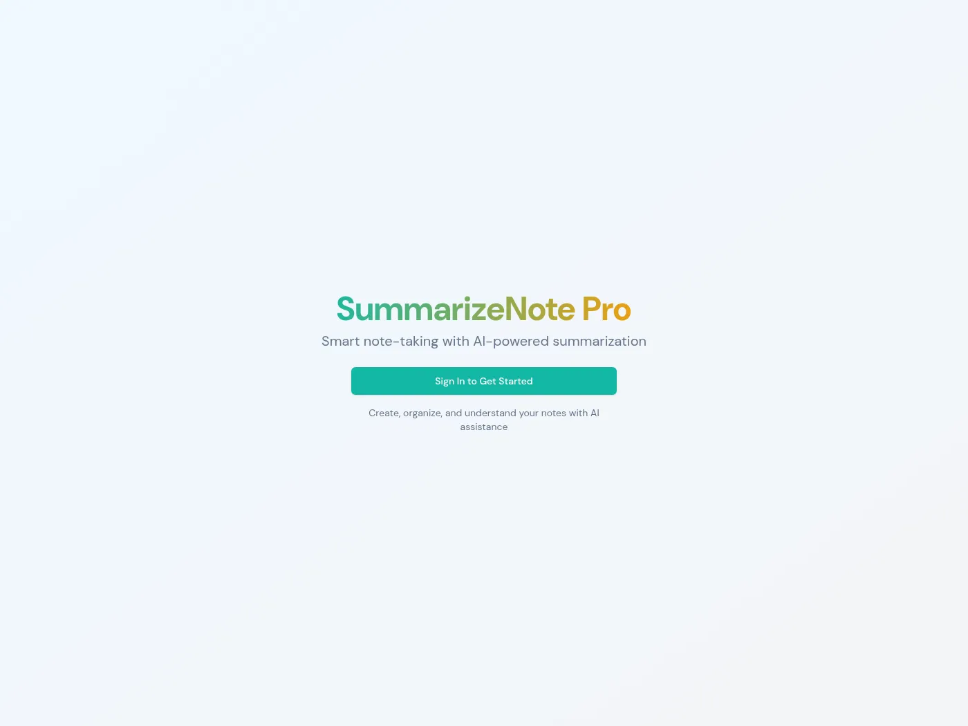 SummarizeNote Pro