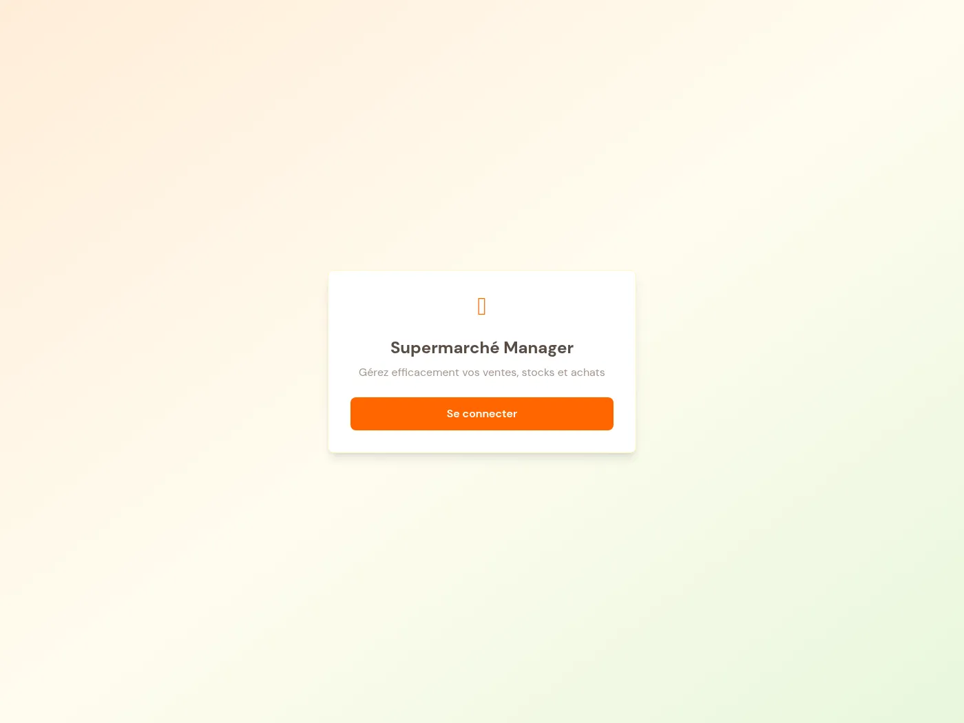 Supermarché Python App