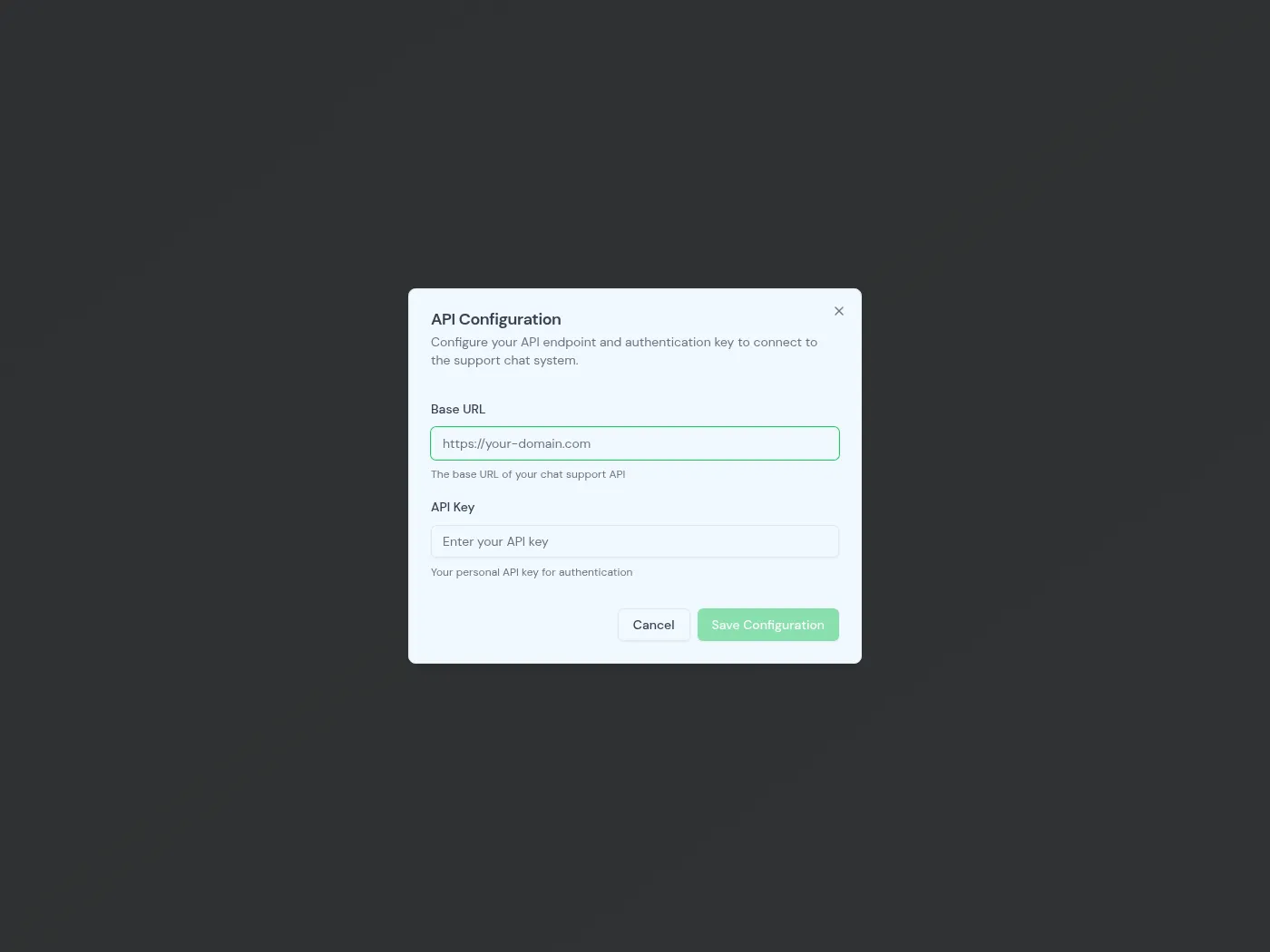 Support Agent Desktop App for Chat Management via API