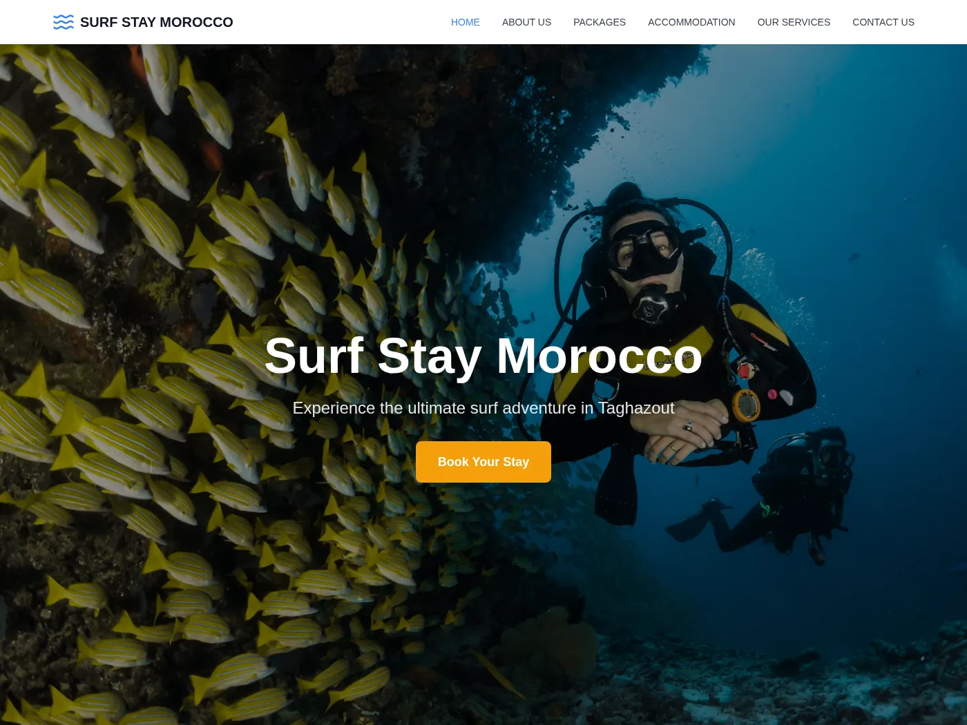 SurfStay Morocco Web Clone