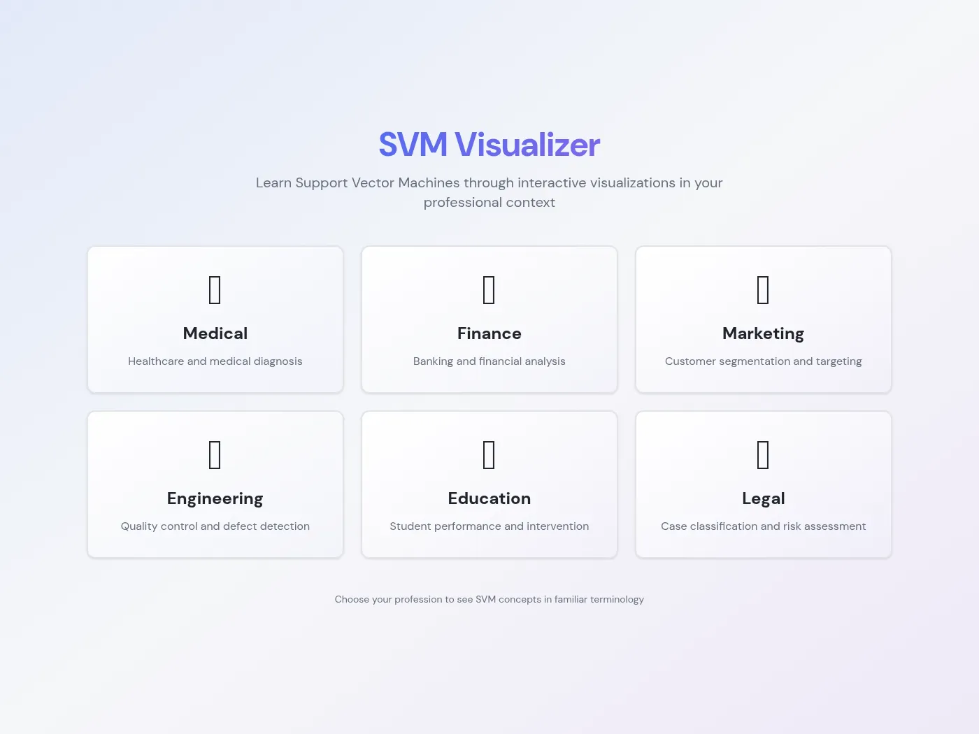 SVM Visualizer: Interactive and Profession-Based SVM Algorithm Learning Tool
