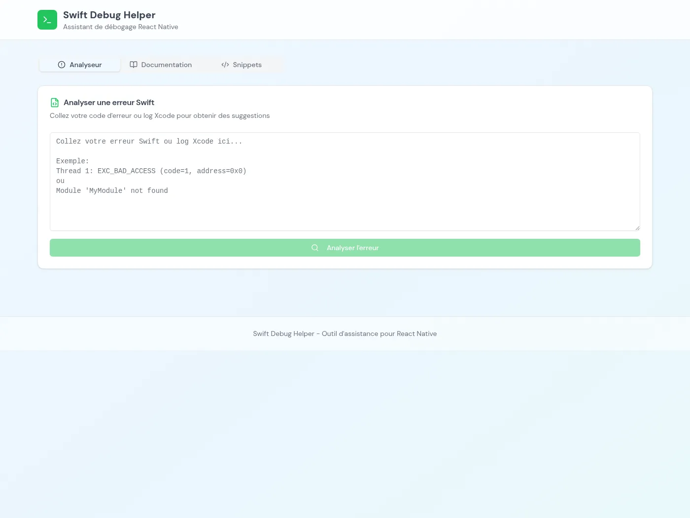 Swift Debugging Helper for React Native