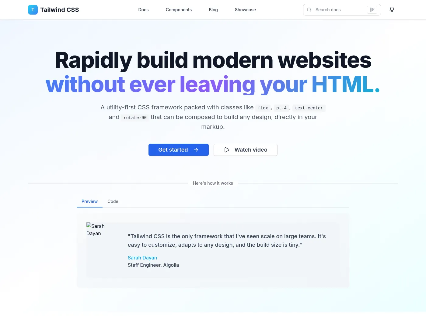 TailwindCSS Clone