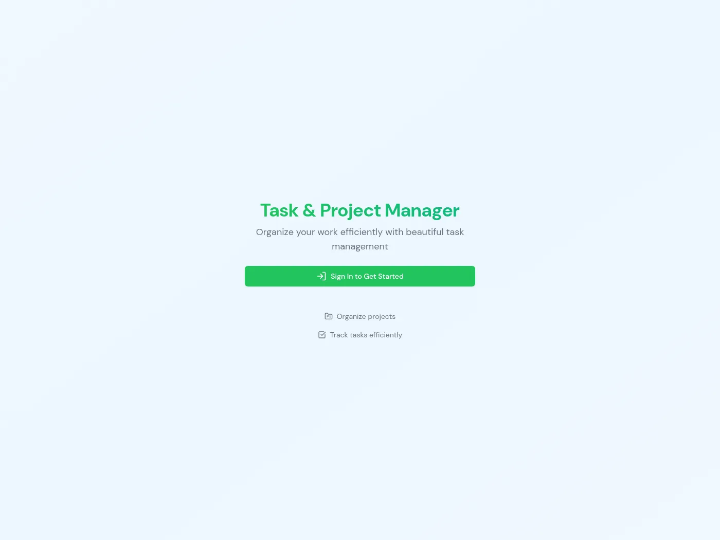 Task and Project Manager