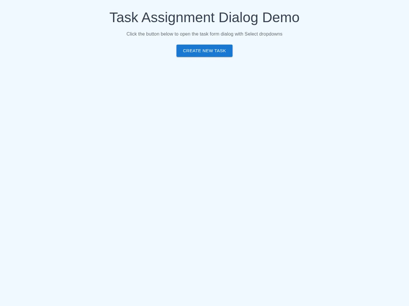Advanced Task Assignment Dialog with User, Role, and Lease Selectors