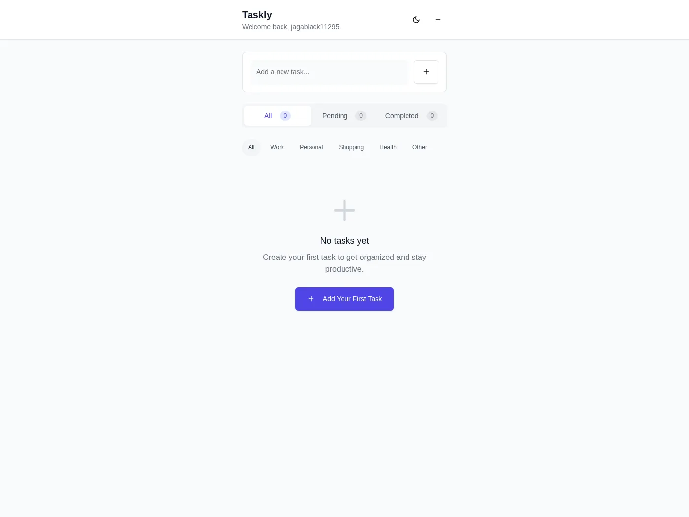 Taskly: Mobile-Optimized Task Tracker Web App