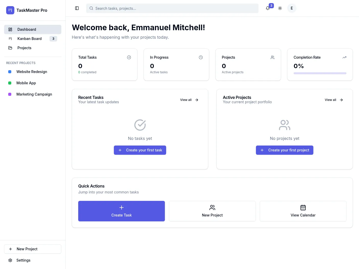 TaskMaster Pro – Lightweight, Customizable Task Management Web App