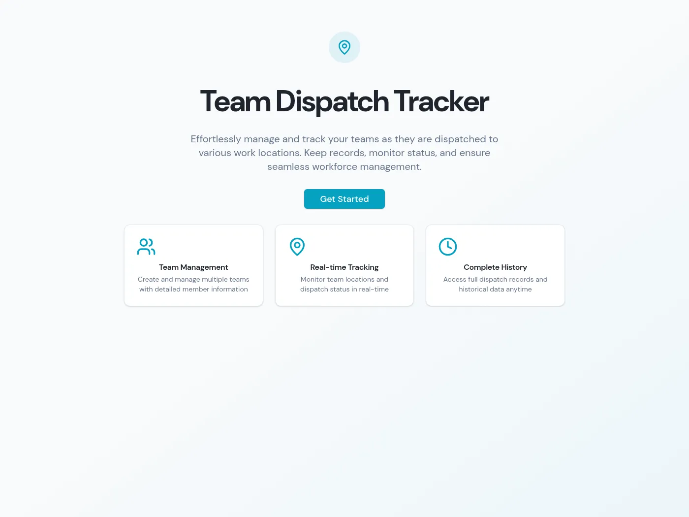 Team Dispatch Tracker