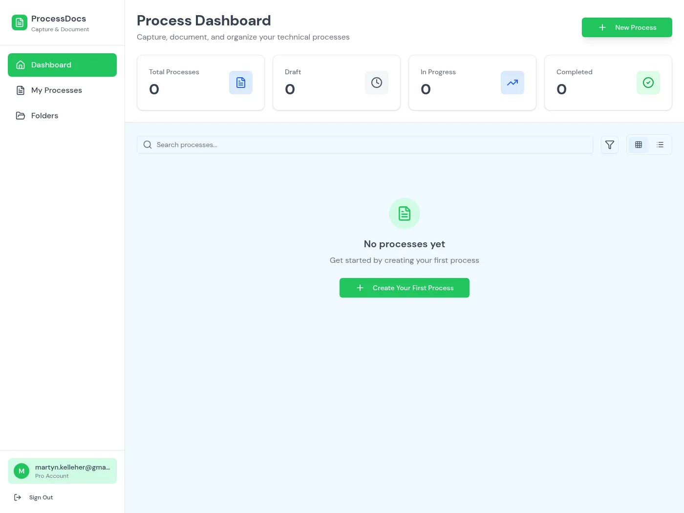 Tech Process Capture & Documentation Tool