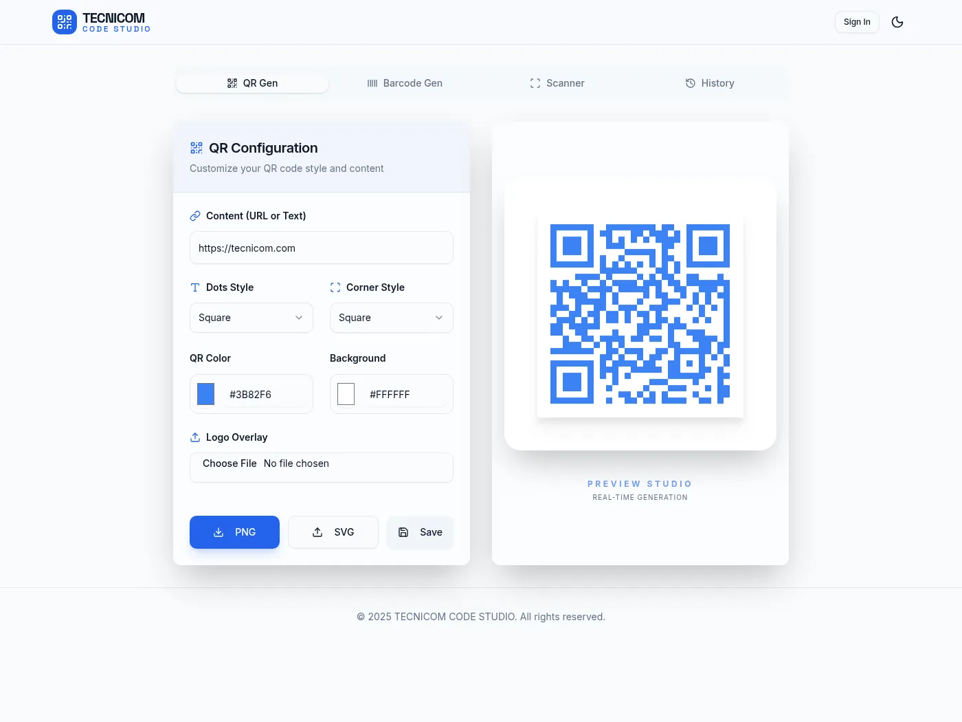 TECNICOM Code Studio
