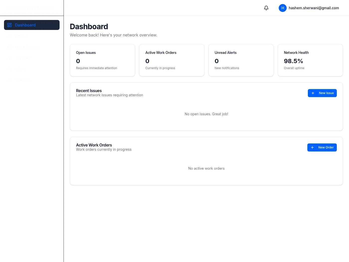 Telecom Network SME Issue & Workflow Tracker