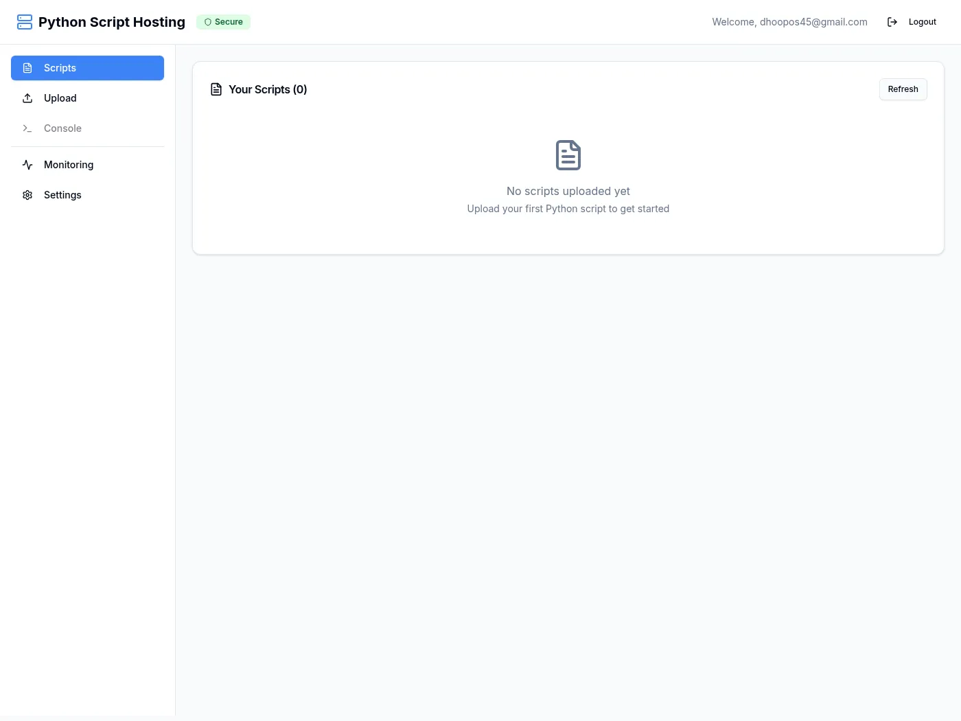 Telegram Bot & Python Script Hosting Platform