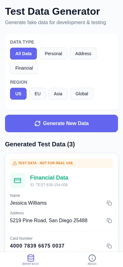 Test Data Generator for Android Developers (Remix) (Remix)