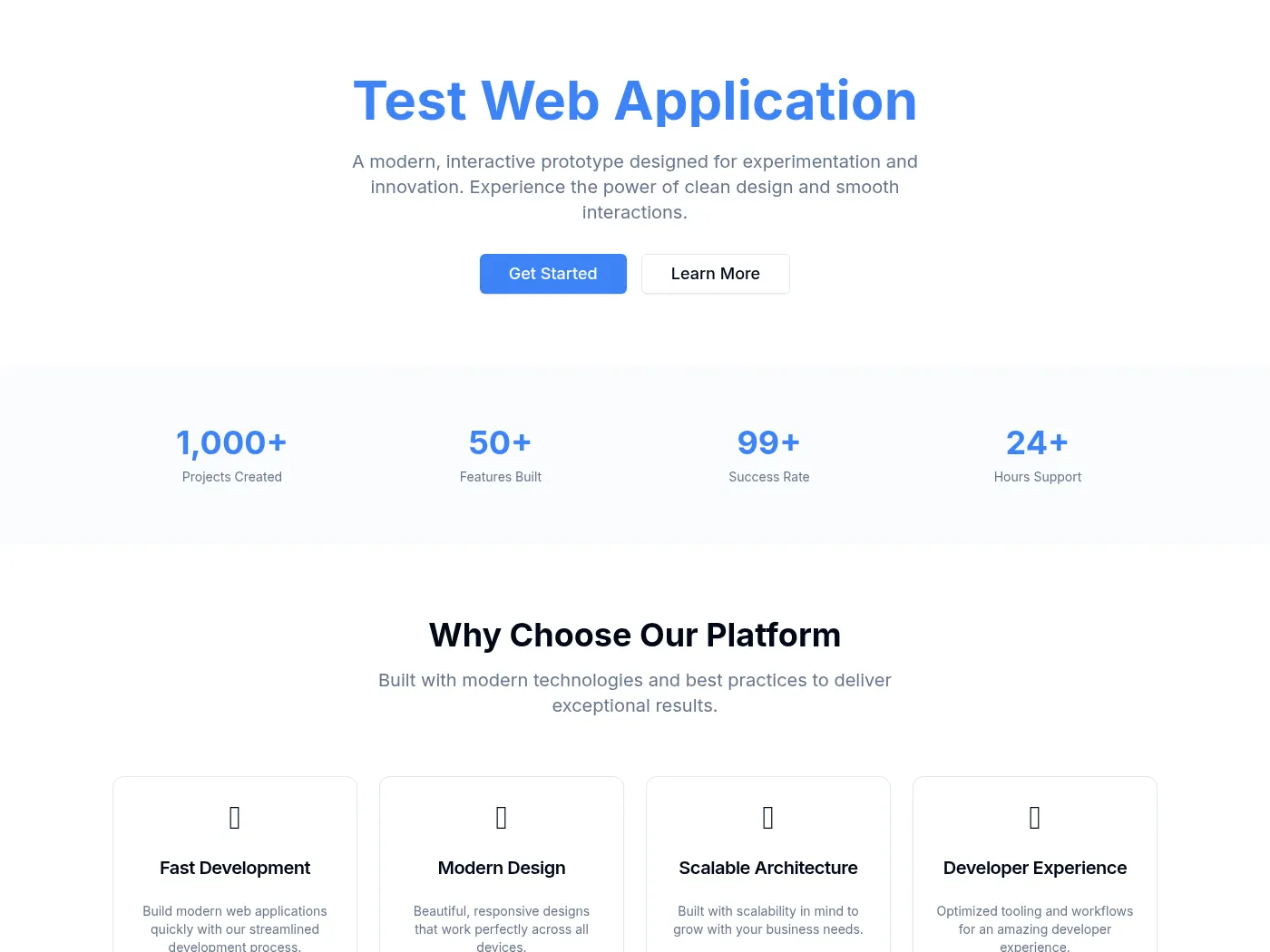 Test Web Application