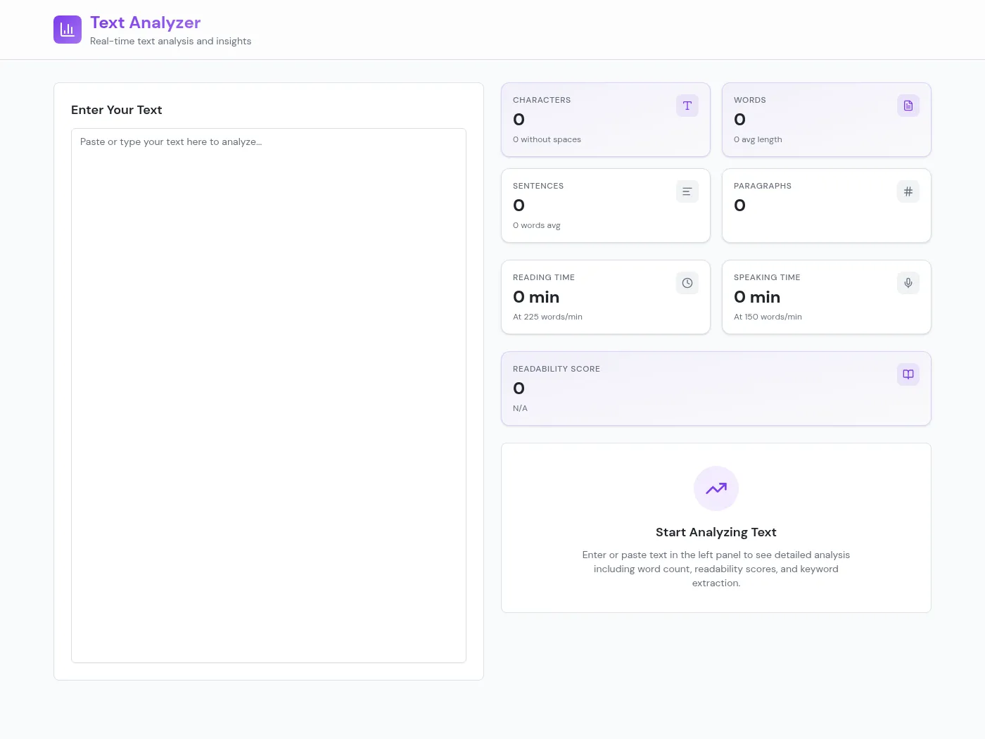 Text Analyzer Web App