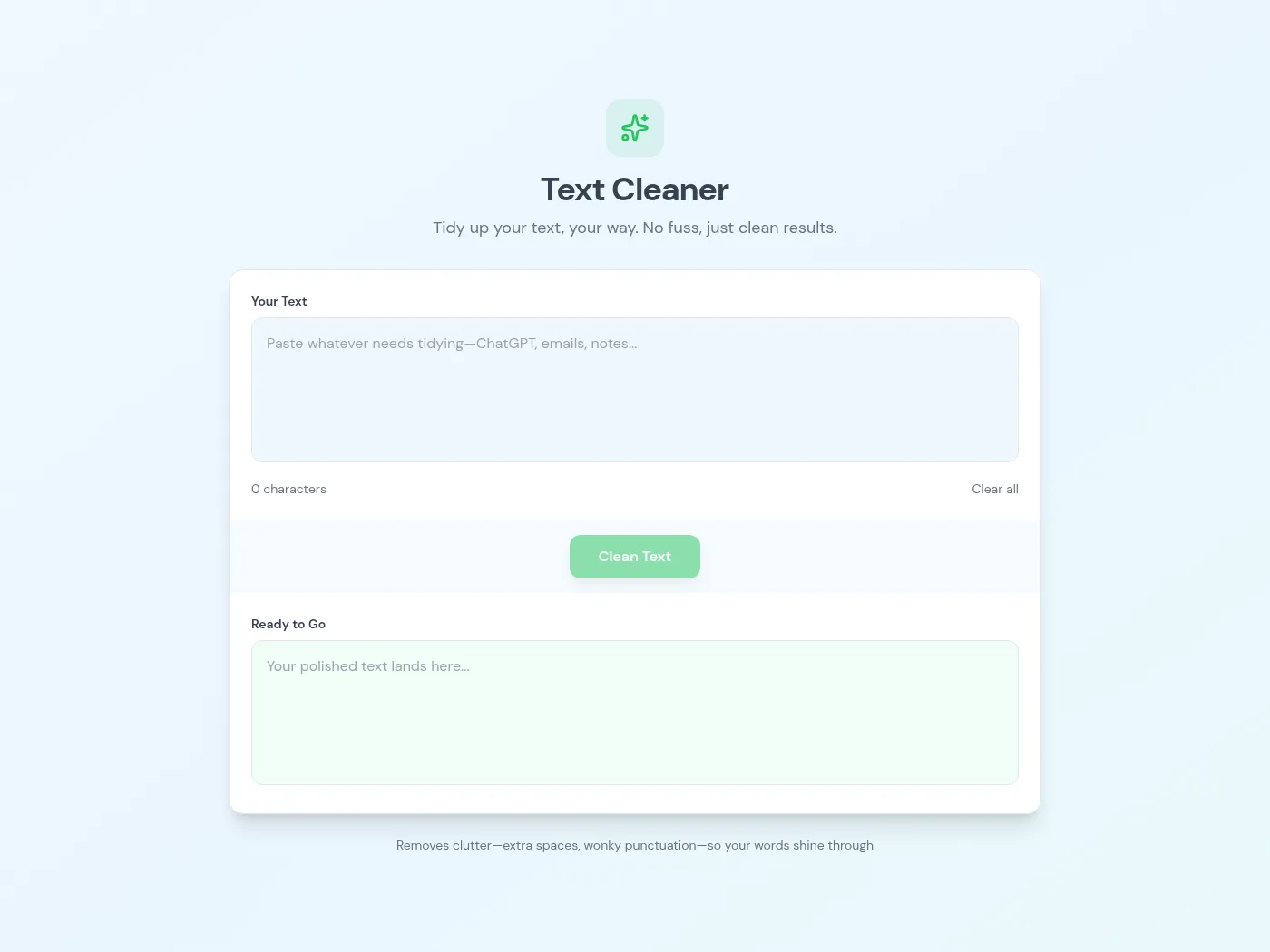 Text Cleaner Utility