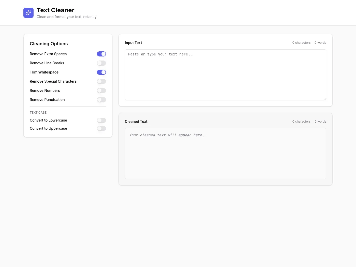 Text Cleaner