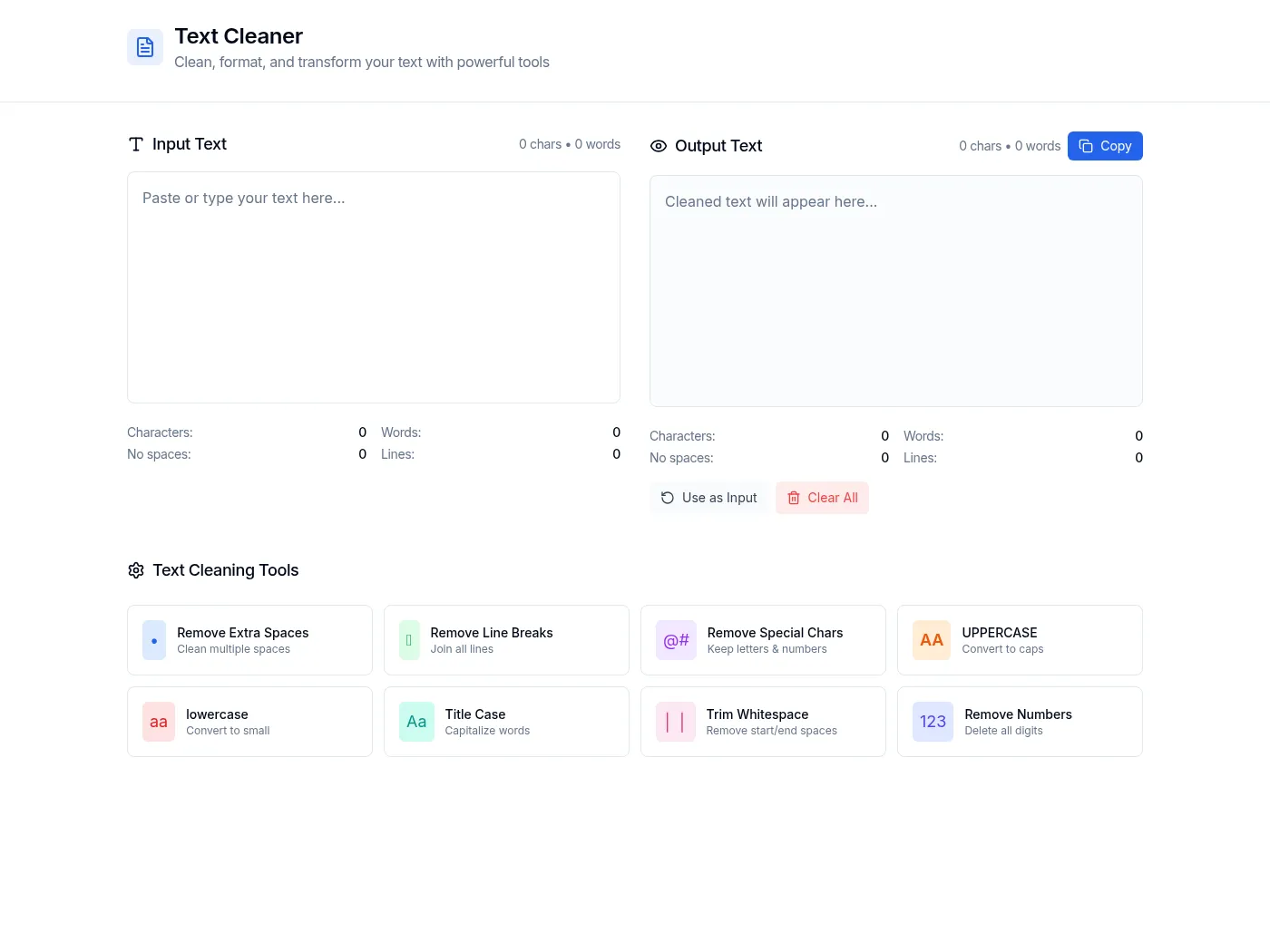 Text Cleaner Utility