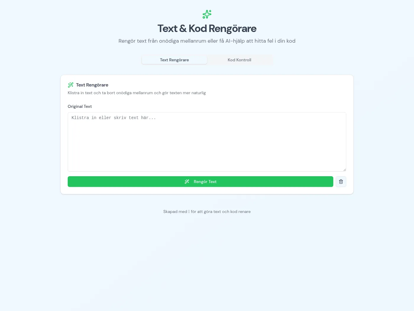 Text and Code Cleaner with AI Assistance