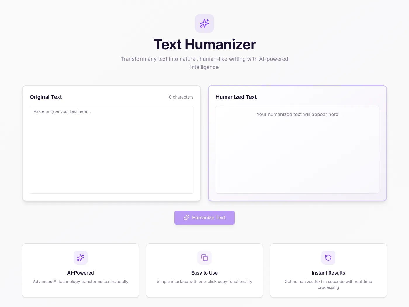 Text Humanizer – AI-Powered Human-Like Text Converter