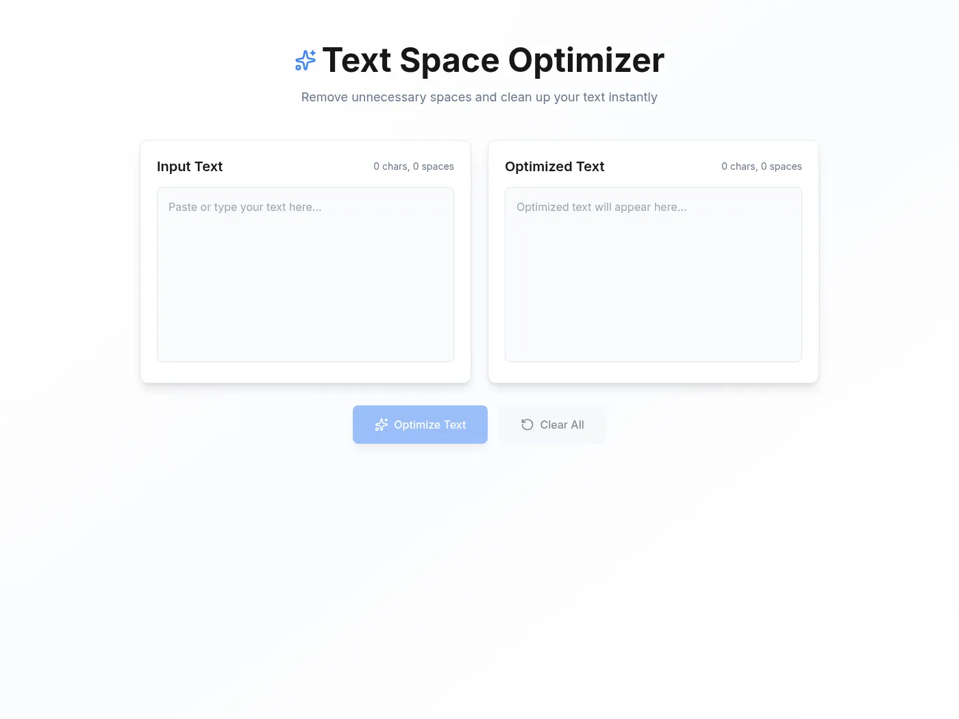 Text Space Optimizer
